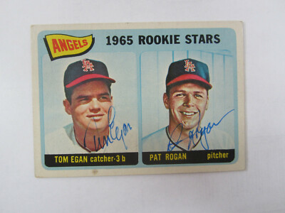1965 Topps # 486 Tom Egan Pat Rogan Autograph / Signed Card MB ...