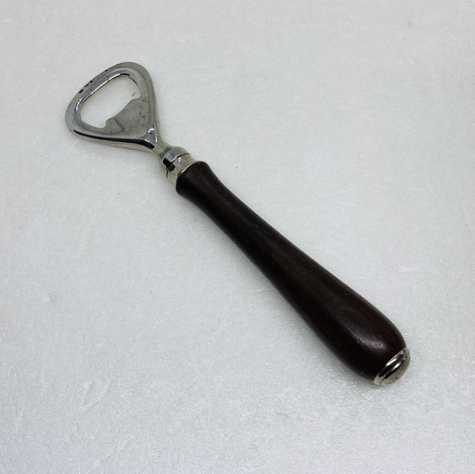 Vintage 1970s Bottle Opener Metal Solid Word Handle 6.25” Kitchen Art ...