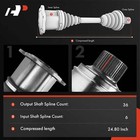 Rear Right CV Axle Assy for Audi A3 Quattro 06-13 TT Quattro VW CC ...