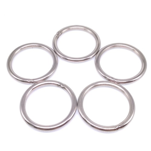 5pcs 304 Stainless Steel Seamless Metal O Ring Welded Round OD 60mm ...