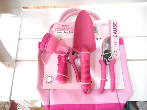 Nat'l Breast Cancer Foundation BOND 4 pc GARDEN TOOL GIFT SET New!! | eBay