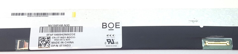 Boe 15.6" 1920x1080 FHD 30pin Laptop Matte LCD Screen NV156FHM-N3D ...