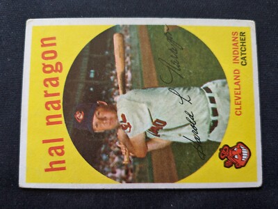 1959 Topps Baseball Card # 376 Hal Naragon - Cleveland Indians (VG/EX ...