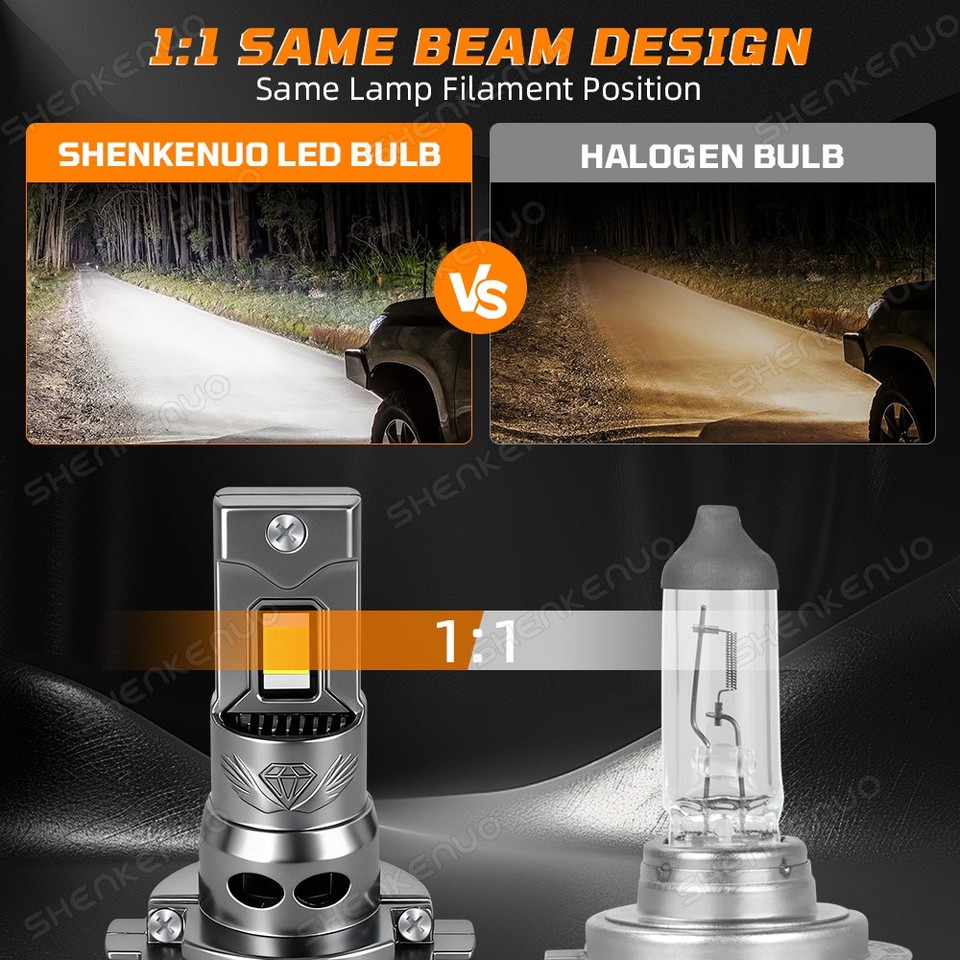 18000LM H7+H7+H11 LED Headlight Fog Bulbs For Mercedes-Benz E350 E320 ...