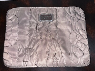 MARC BY MARC JACOBS GREY PADDED LAPTOP/tablet CASE SCRAMBLED LOGO ...