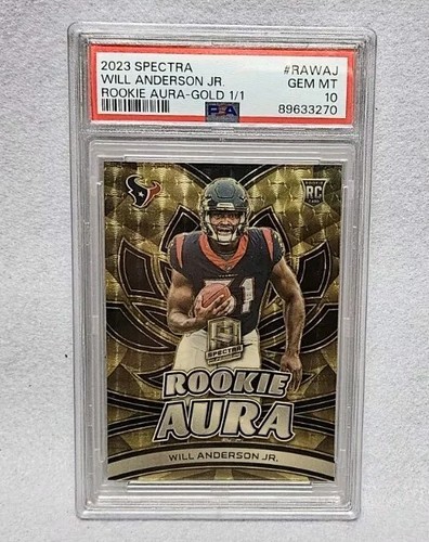2023 Panini Spectra Will Anderson Jr. Rookie Aura-Gold Vinyl 1/1 GEM MT ...