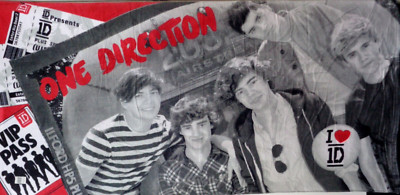 One Direction Band Officially VIP pass Beach Towel Velour 30X 60 100% ...
