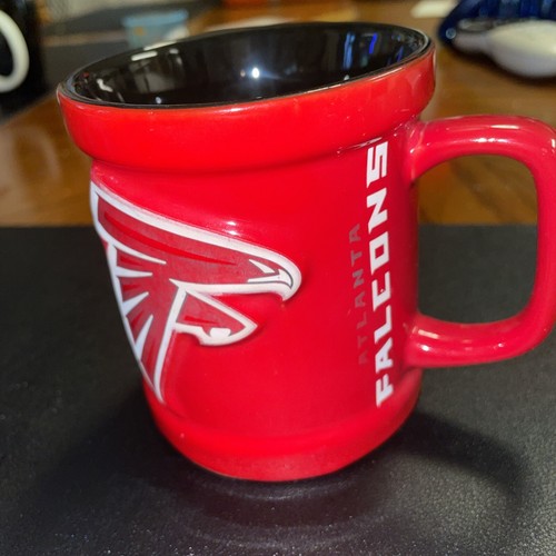 Atlanta Falcons NFL Vtg 1999 Coffee Mug Cup Embossed Logo Red/Black | eBay