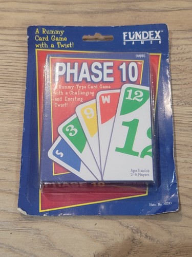 Phase 10 Card Game Fundex Games Family Fun Vintage 1998 New Sealed | eBay