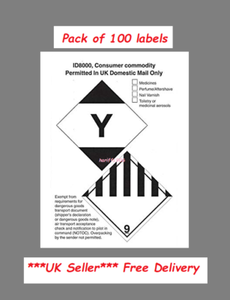 Pack Of 100 Large ID8000 Consumer Commodity Labels | eBay