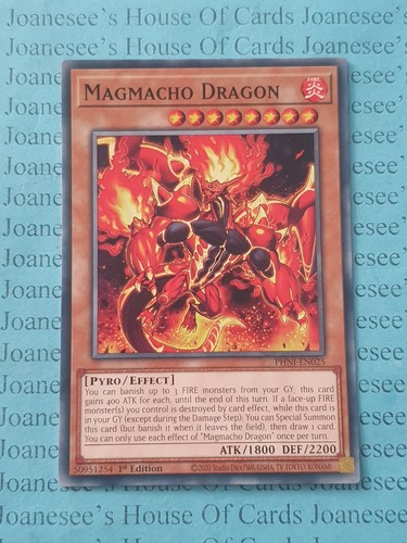 Magmacho Dragon PHNI-EN025 Yu-Gi-Oh Card 1st Edition New | eBay