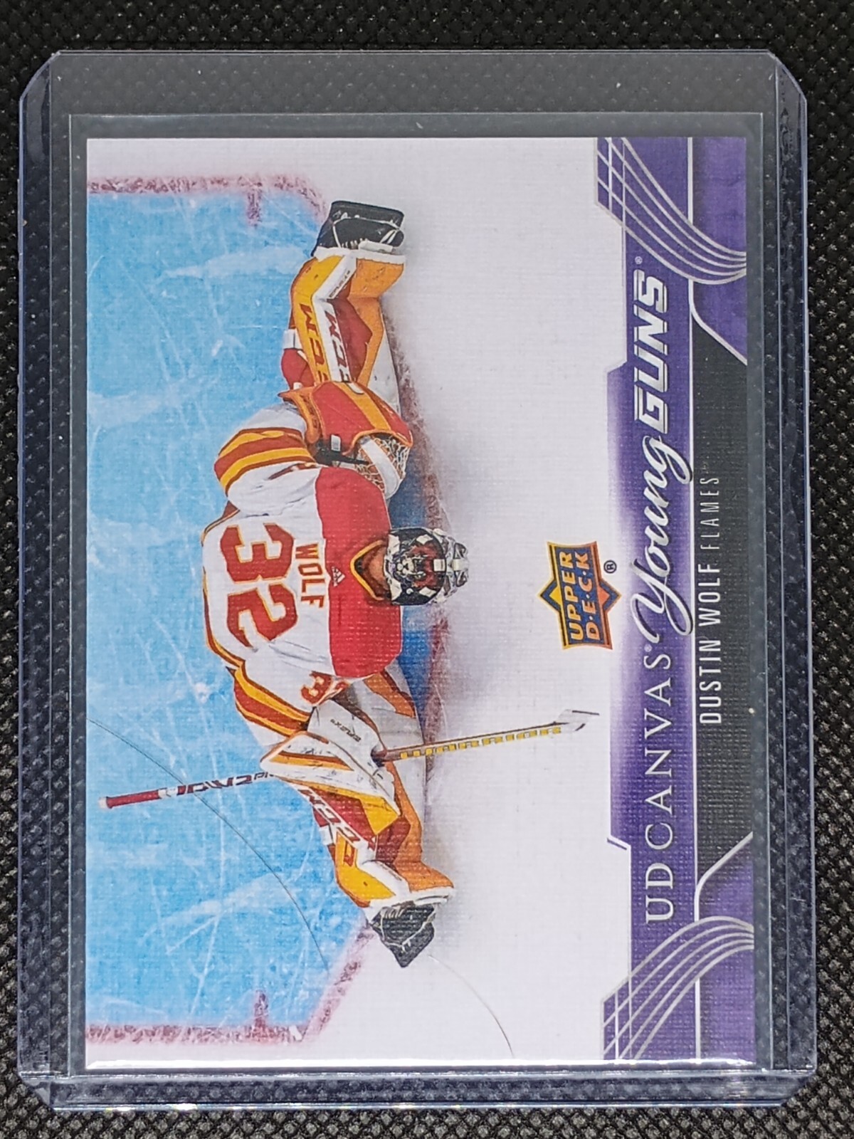 2023-24 Upper Deck Series 1 Dustin Wolf Young Guns Canvas #C109 Calgary ...