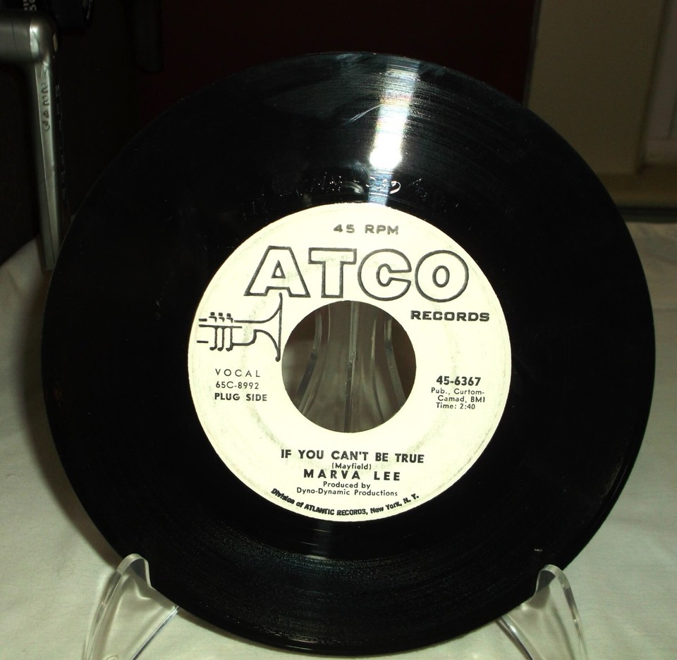 northern soul 45 Marva Lee 1965 Too Bad, Too Sad/ If You Can't Be True ...