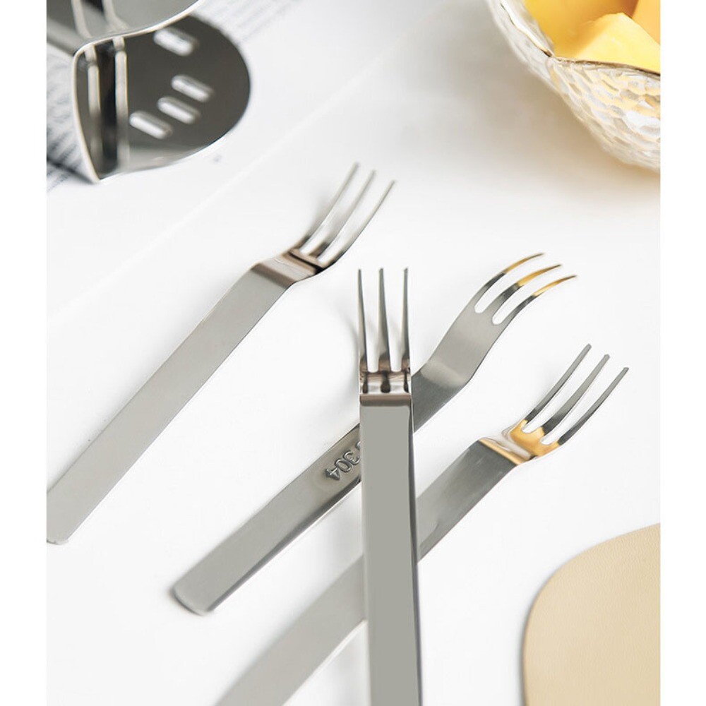 6 pcs Premium Dessert Forks Stainless Steel Escargot Forks Fruit Forks ...