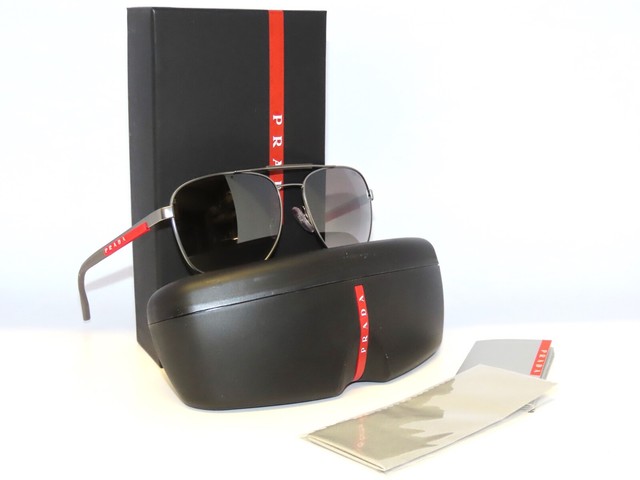 Prada Linea ROSSA Sps53x Sunglasses Color 7cq-02m Matte Gunmetal 60mm ...