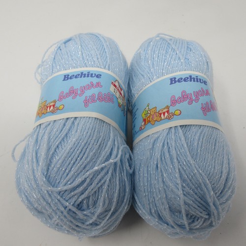 Susan Bates Patons Beehive Baby Fingering Yarn Light Blue 2 Skeins ...