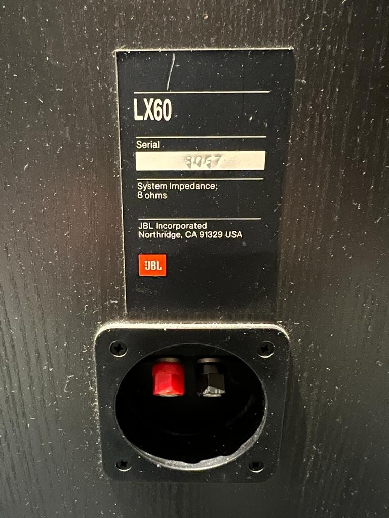 JBL LX60 Stereo Speakers - Pair - Good Condition + Bonus JBL SCS 178 ...