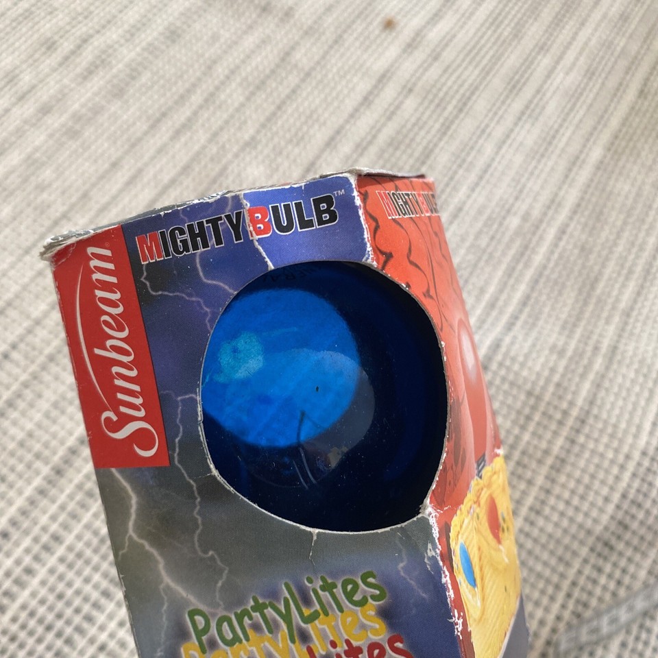Sunbeam Mighty Bulb Party Lites Blue Light Bulb (NEW) Home Residence ...