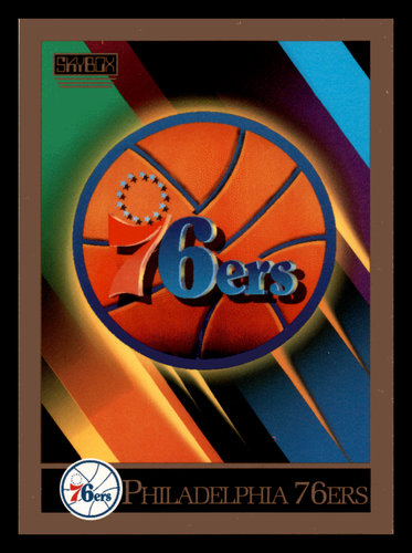 Philadelphia 76ers Team Card 1990 SkyBox #347 76ers Centered Mint | eBay