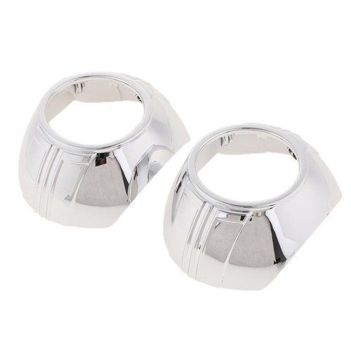 Pair 3.0'' HID LED Retrofit Projector Lens Shroud Cover Mask for Ford ...