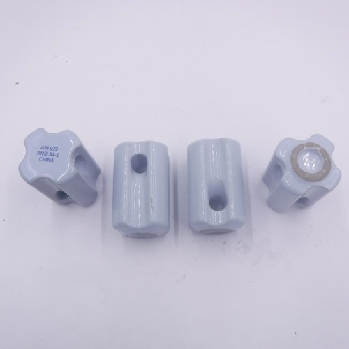 4 Pack Porcelain Guy Strain Wire Insulator ANSI 54-1 For Max 3/8" Wire ...