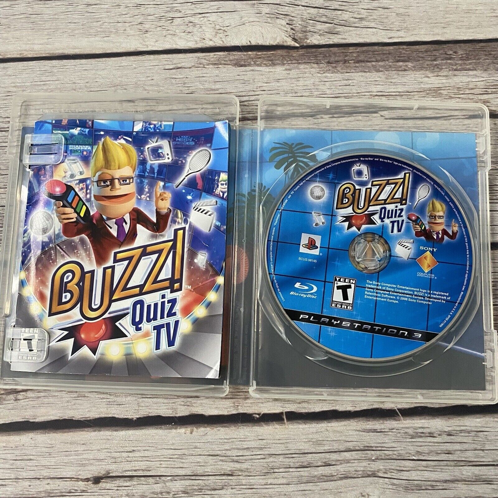 Buzz Quiz TV (Sony PlayStation 3, 2008) PS3 Game/Manual Only, no ...