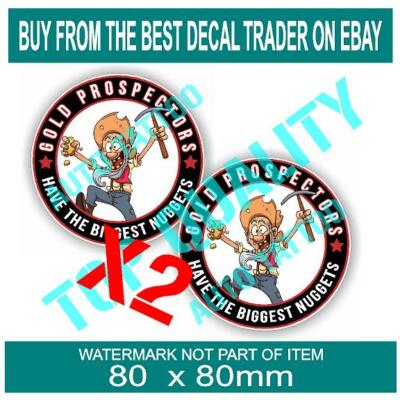 PROSPECTOR STICKER X2 MINELAB METAL DETECTOR TOOLBOX HARD HAT CAR TRUCK ...