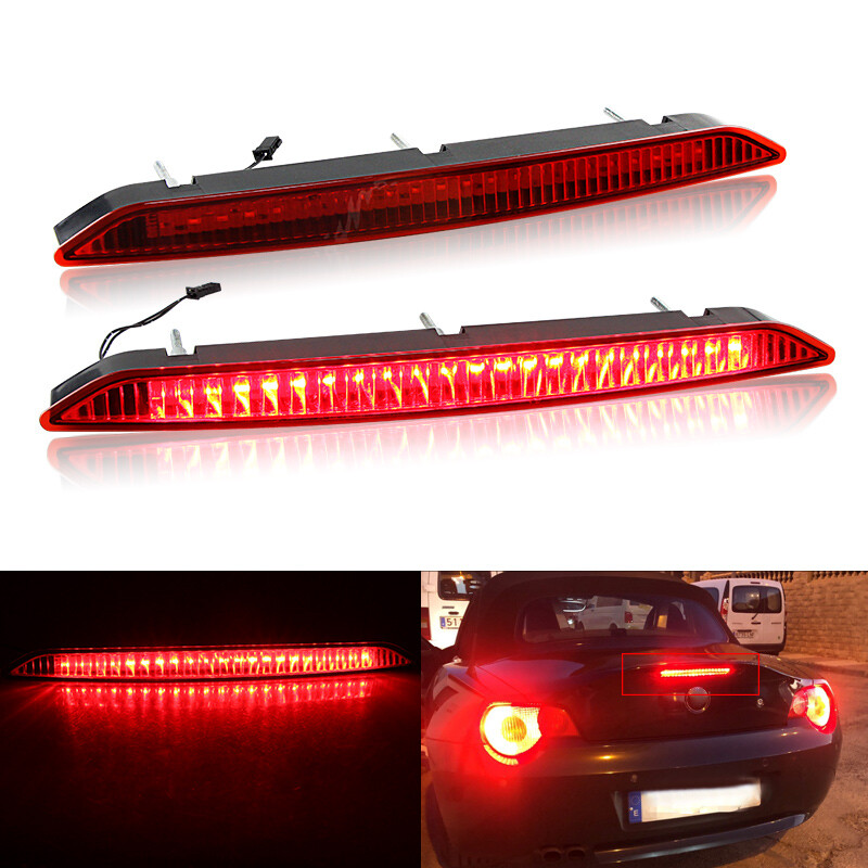 2002-2008 BMW Z4 E85 LED Trunk 3rd Third Brake Stop Rear Tail Light Red ...