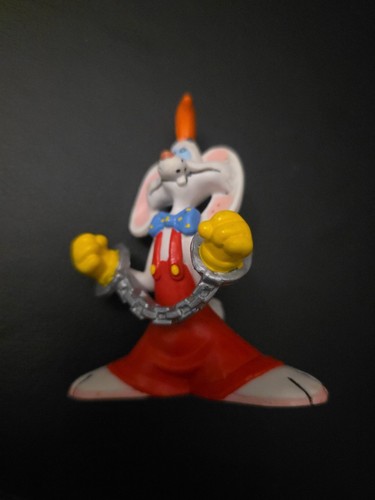 DISNEY Who Framed ROGER RABBIT wearing HANDCUFFS Vintage 2.75" PVC ...