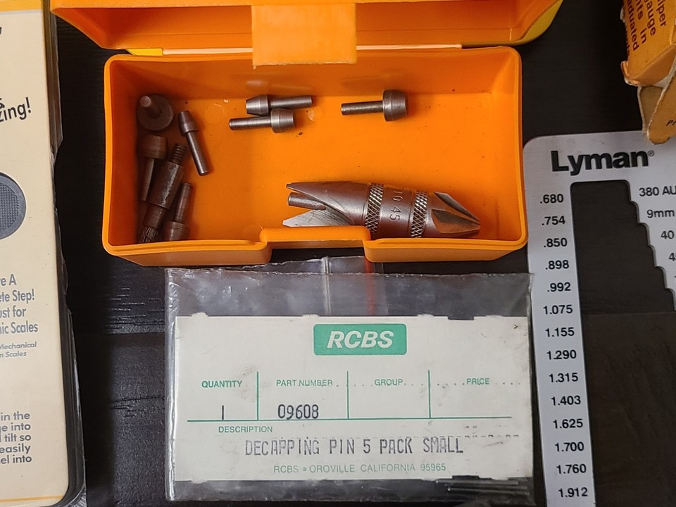 Large Lot of Reloading Tools and Parts - Bullet Puller, Trays, Funnels ...