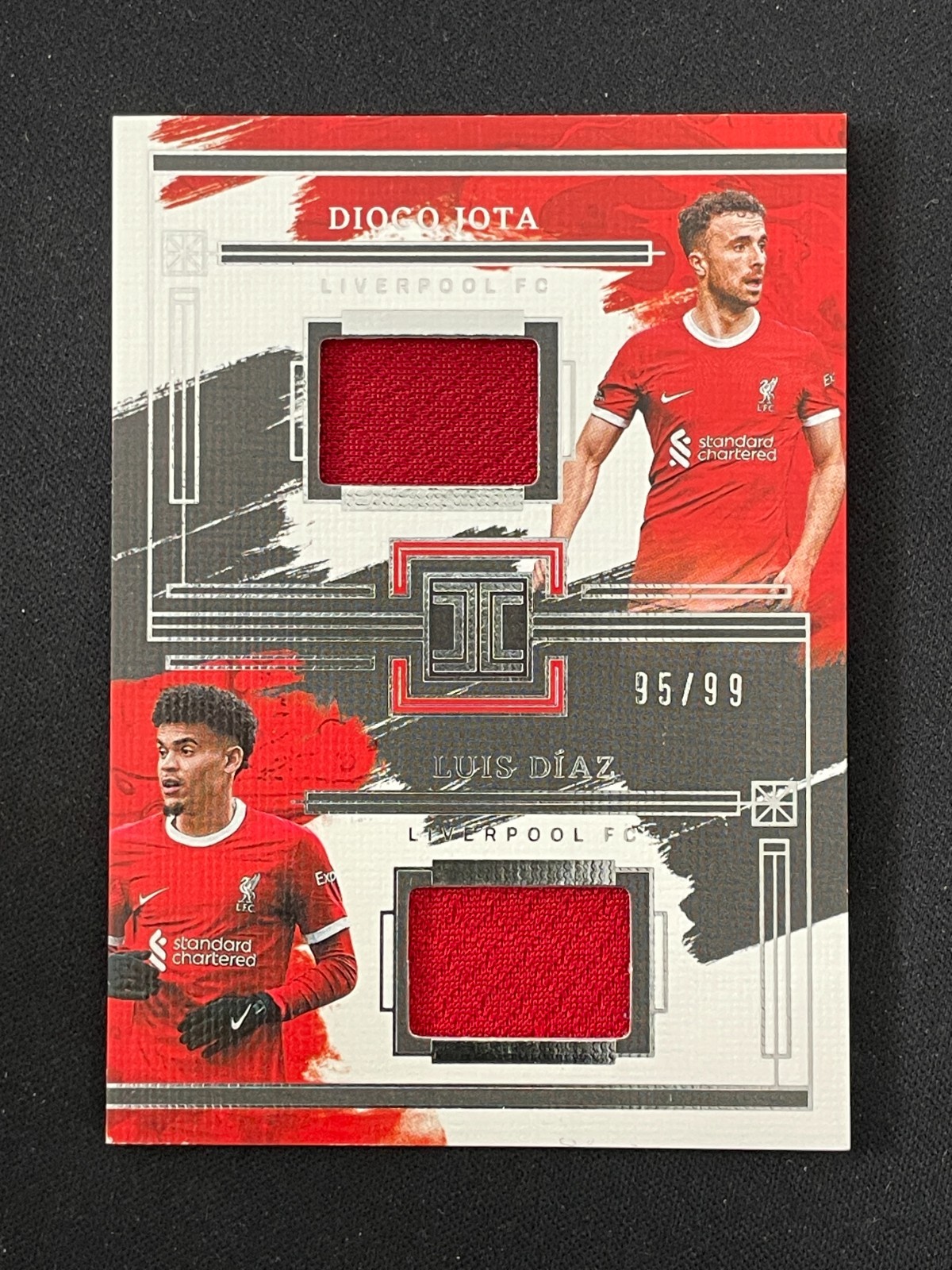 Diogo Jota / Luis Diaz 2023 Impeccable Premier League #ID-DL Impeccable Dual Materials - Silver ...