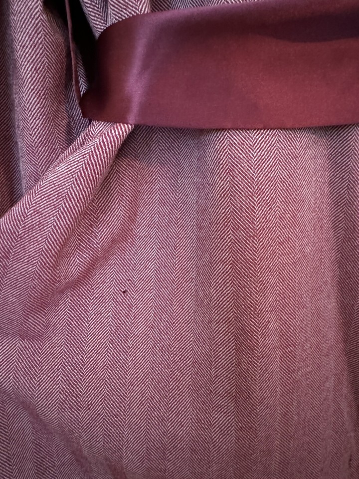 SULKA Robe Gown Vintage Red | eBay