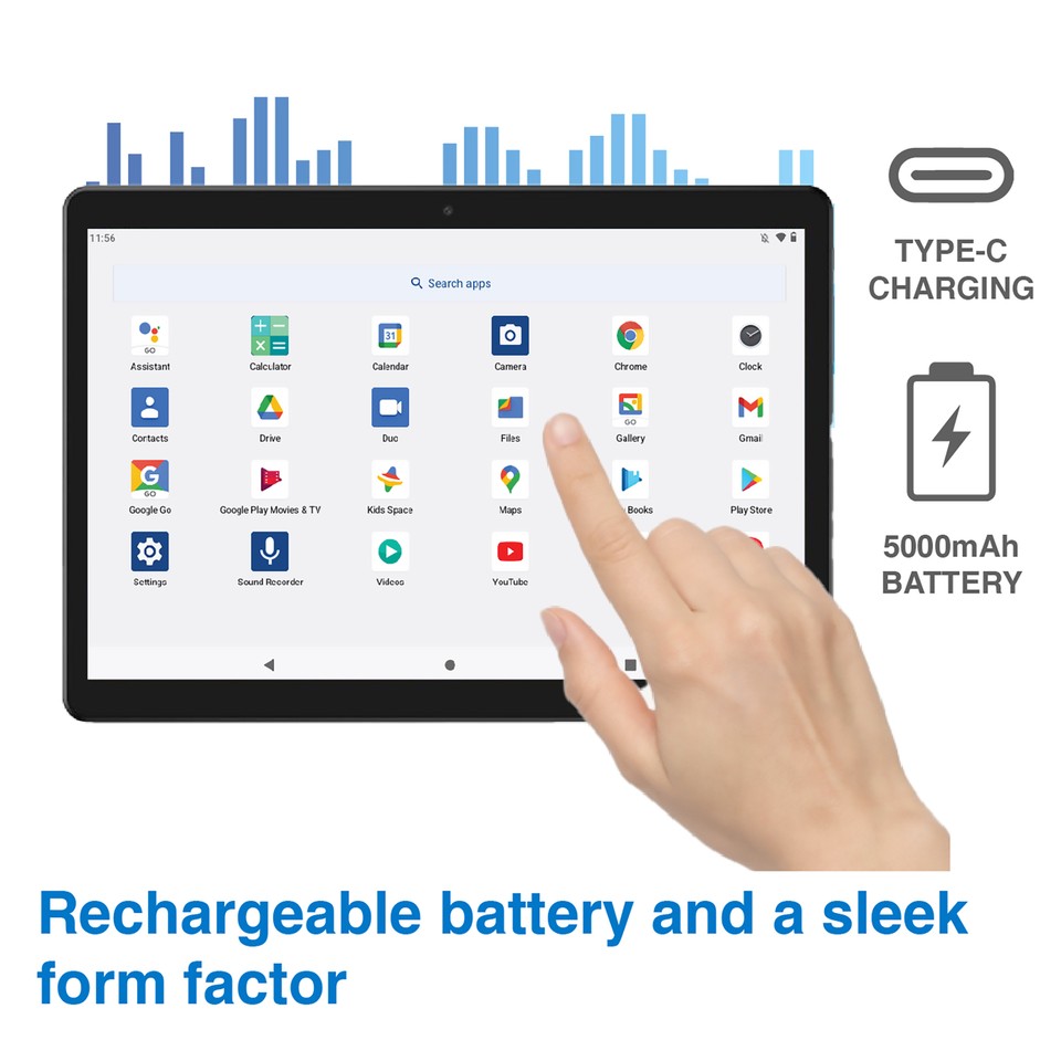 Laser 10" Android Go Tablet 32GB IPS Screen, Kids Space Enabled ...