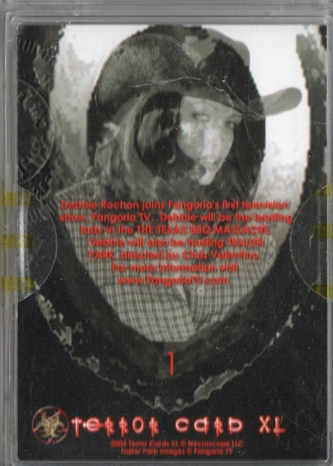 TERROR CARDS XL Death Edition, Debbie Rochon autograph card (Necroscope ...