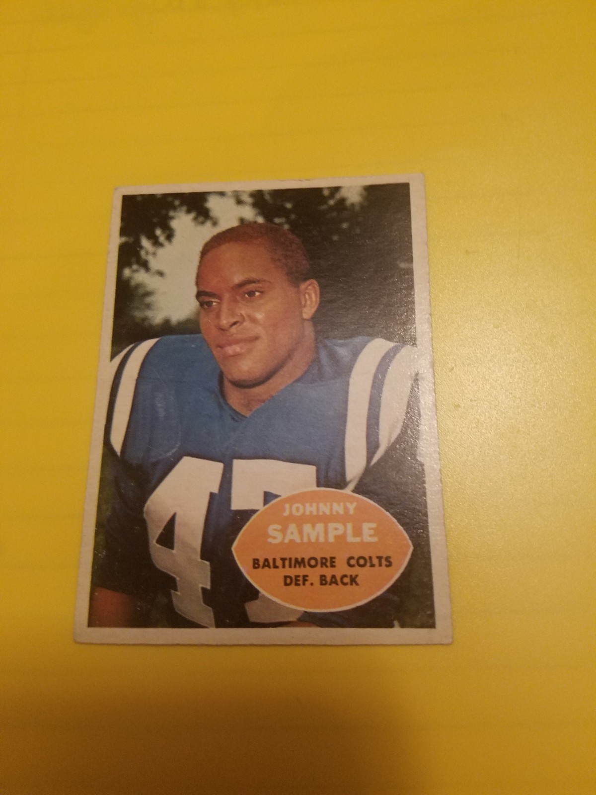 1960 Topps Johnny Sample 9 | eBay