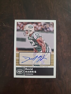 2010 Topps Magic David Harris Auto SP #58 New York Jets Autograph | eBay