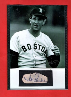1986/87 JOE SAMBITO-BOSTON RED SOX 4X6 AUTOGRAPHED CUT W/ GLOSSY PHOTO ...