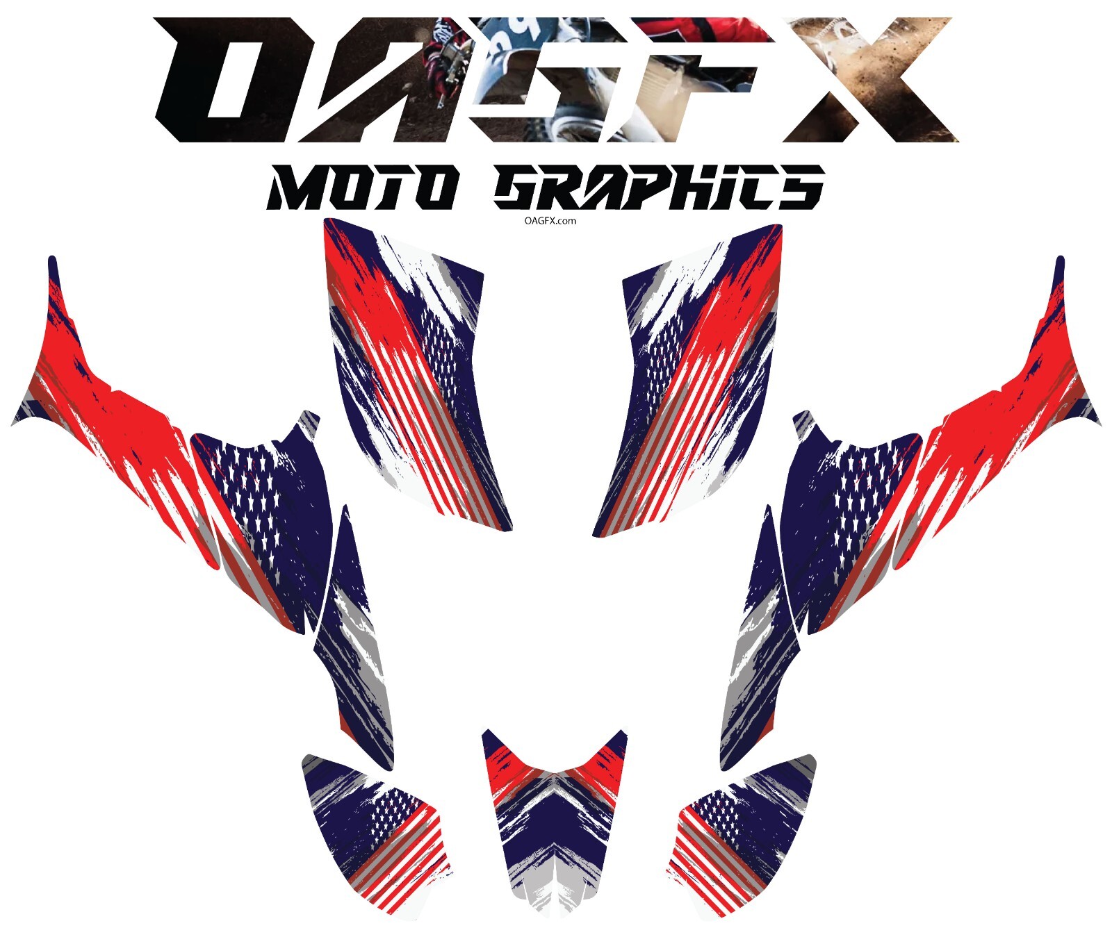 2007-2018 Honda TRX 90 Graphics Kit - Pro Ed D38 American Flag | eBay