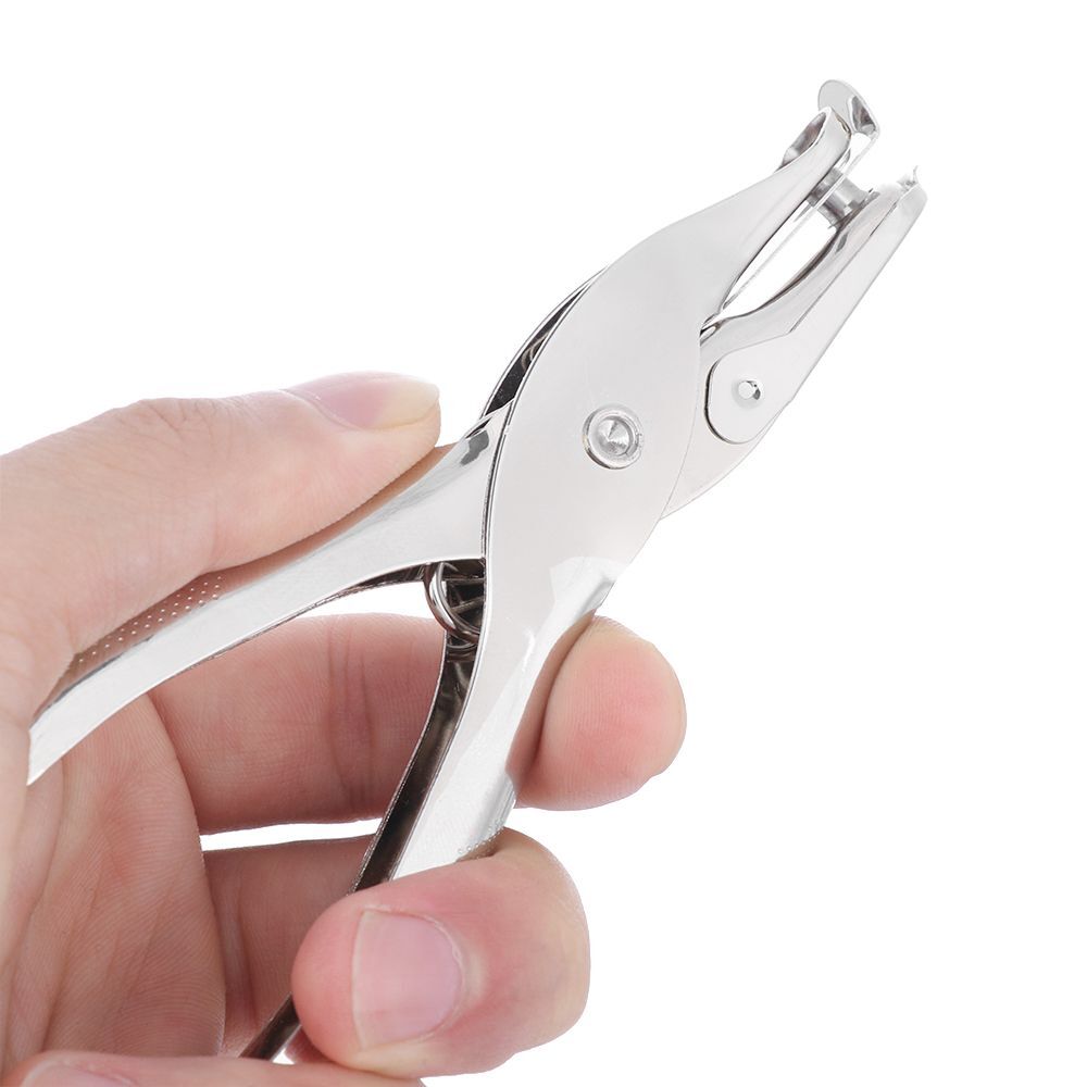 3/6mm single One Hole Hand Held Metal Paper Punch Cut Plier Ticket ...