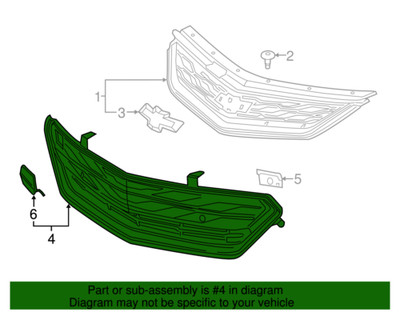 GM Front Lower Grille 23289648 | eBay