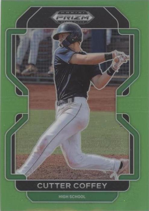 2022 Panini Prizm Draft Picks - Cutter Coffey #PDP41 Lime Green Prizm ...