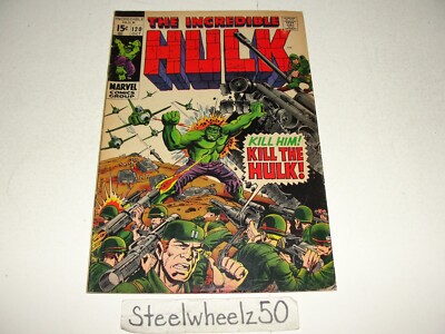 Incredible Hulk #120 Comic Marvel 1969 Inhumans Maximus Roy Thomas Herb ...