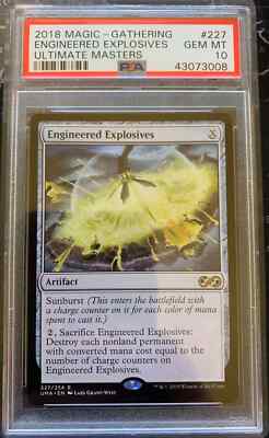 Magic The Gathering MTG Graded PSA 10 Engineered Explosives Ultimate ...