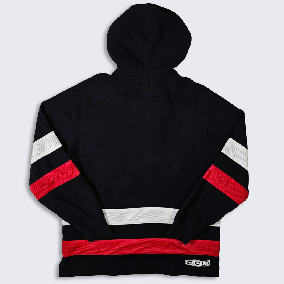 Chicago Blackhawks Retro CCM Hockey Jersey Hoodie Sweatshirt - NHL ...