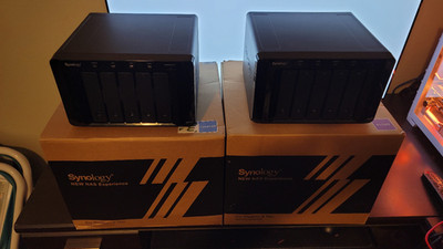 60TB SYNOLOGY DS1010+ AND DX510+ 10-BAY NAS SETUP w/ 10 HARD DRIVES (6 ...