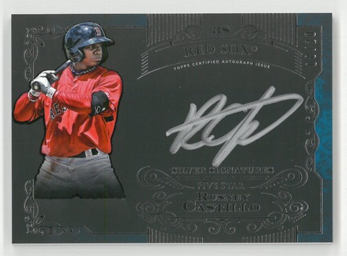 2015 Topps Five Star - Silver Signatures Rusney Castillo #SS-RC Blue ...