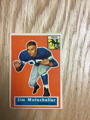 1956 Topps Football Jim Mutscheller Baltimore Colts Rookie Card #72 | eBay