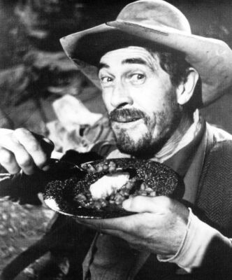 Gunsmoke Festus Using Hat Black And White 8x10 Picture Celebrity Print ...