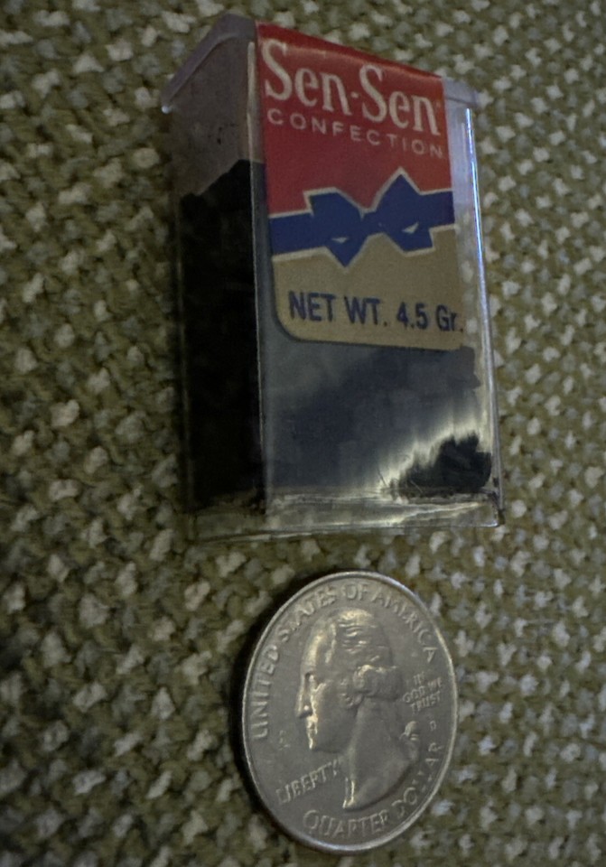 Old Vintage Candy Sen Sen Confection licorice breath Mint, 4.5 gram ...