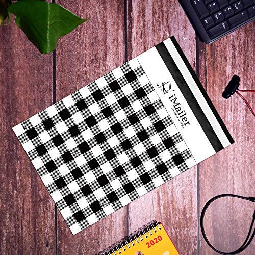 100 Count - 12 x 15.5 inch Poly Mailer Black Gingham Plaid Package ...